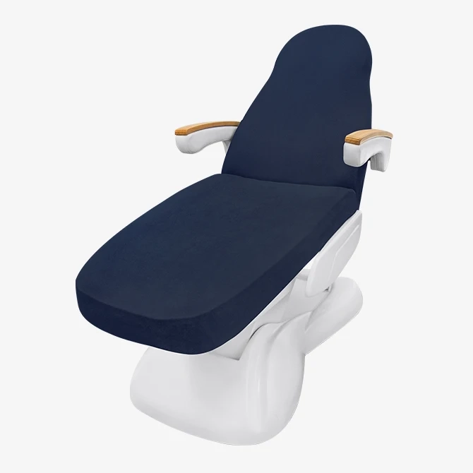 Terry cloth chair cover - navy blue